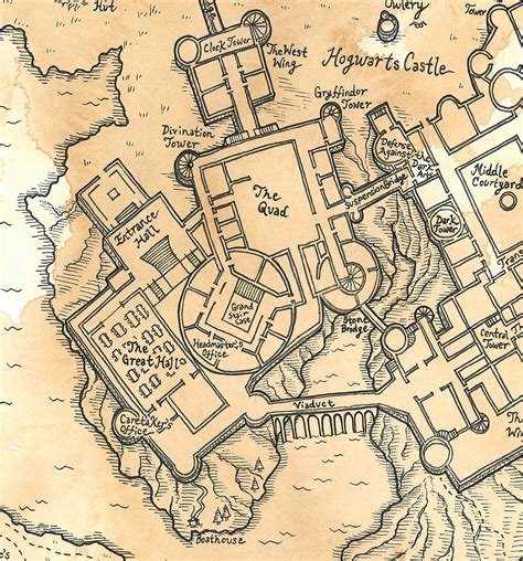 Hogwarts Castle Inside Map