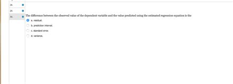 Solved In A Residual Plot Against X That Chegg