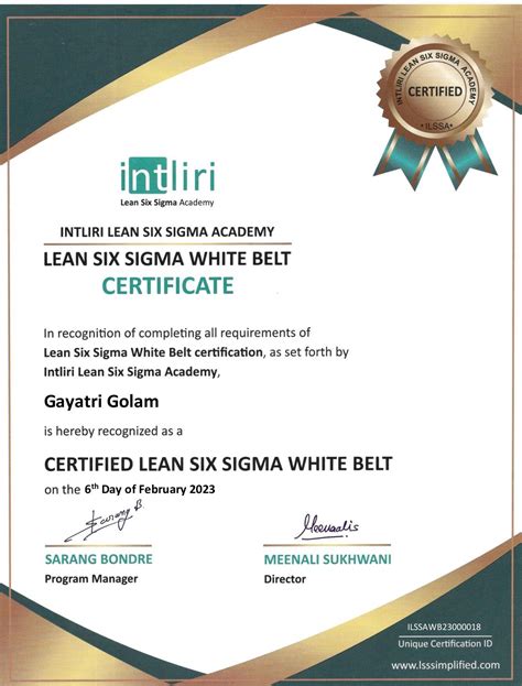 Gayatri Golam On Linkedin Leansixsigma