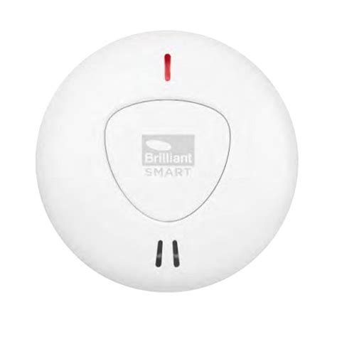 Brilliant Smart Wifi Interconnect Smoke Alarm White