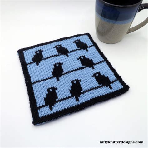 Bird Party Potholder Nifty Knitter Designs