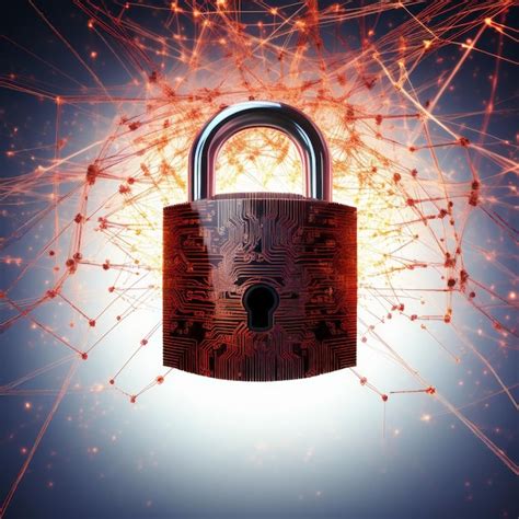 Premium Vector Cyber Security Concept Lock On Abstract Background Cyber Security Concept Lock