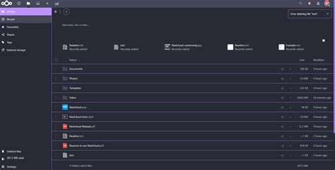 Nextcloud • Dracula Theme