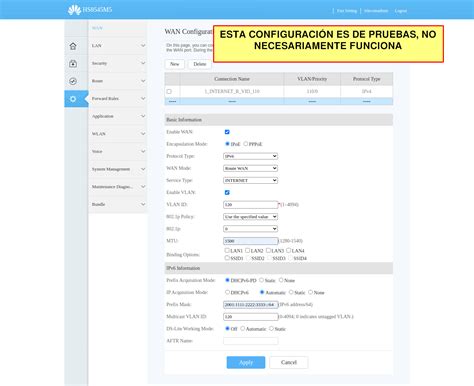 WAN IPV Huawei Adminolt Com