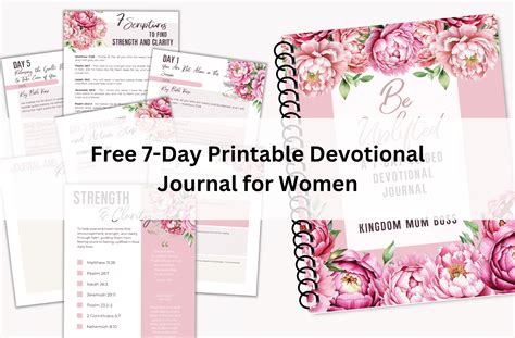 Free 7 Day Printable Devotional Journal For Women