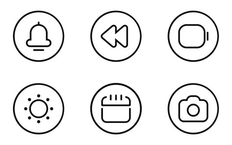 User Interface Icon Pack Black Outline 50 Svg Icons