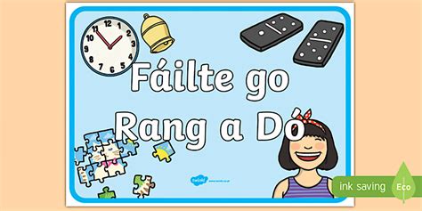 Welcome To Second Class Display Poster Irish Twinkl