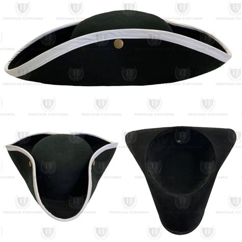 Colonial Tricorn Hat Adult Revolutionary War Hat Heritage Costumes