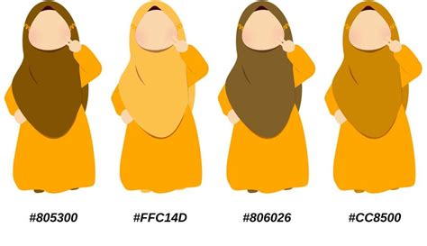 Baju Oren Tudung Warna Apa