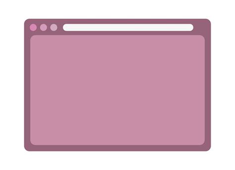 computer aesthetic template frame display computer monitor vector