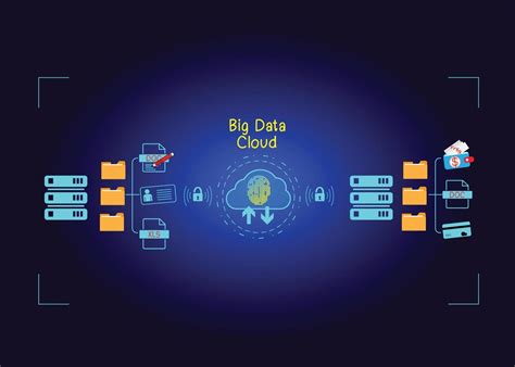 Cloud Icon Concept Of Big Data Access Global Network Connection Data