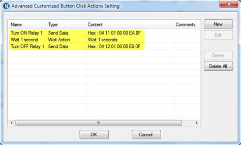 Send Multiple Commands With One Button Serial Port Tool