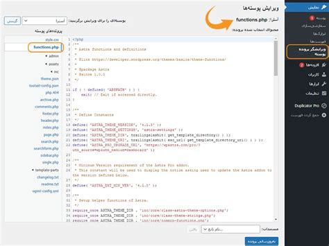 فایل Functions Php چیست؟ آموزش قرار دادن کد در Functions Php دایوپلاس