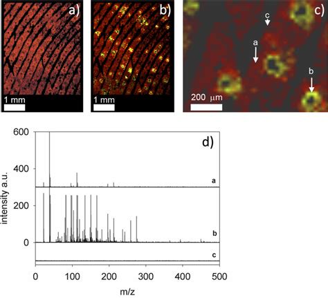High Spatial Resolution Msi Of Fingerprints Displays Pores Inside Of Download Scientific