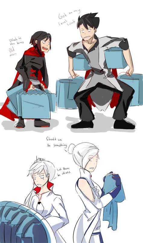 Ruby And Qrow Accompany The Schnees Moekumo Rwby