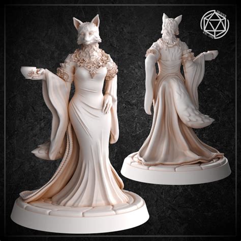 3d Printable Elegant Foxfolk Noble By M3dm