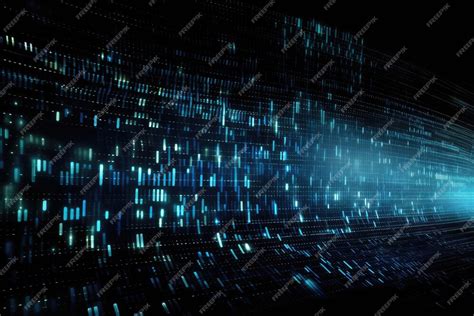 premium ai image binary data visualization hitech background ai generated