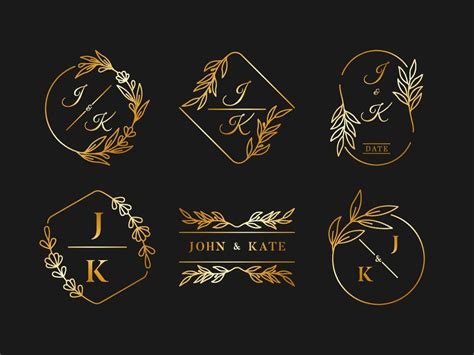 Wedding Monogram Vector Art Icons And Graphics For Free Download