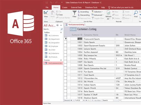 Oaks Training Singapore Microsoft Office 365 Access Advanced Course