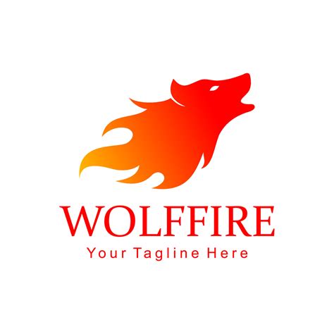 Fire Wolf Logo 10619704 Vector Art At Vecteezy