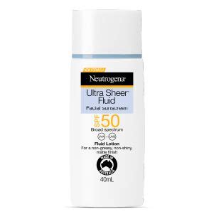 Buy Neutrogena Ultra Sheer Face Fluid Facial Sunscreen Spf 50 40ml