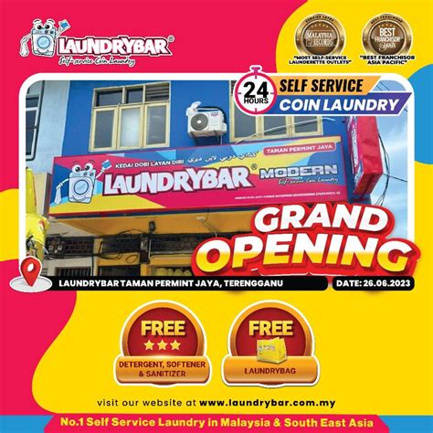 Grand Opening Laundrybar Modern Taman Permint Jaya Kuala Terengganu Laundrybar