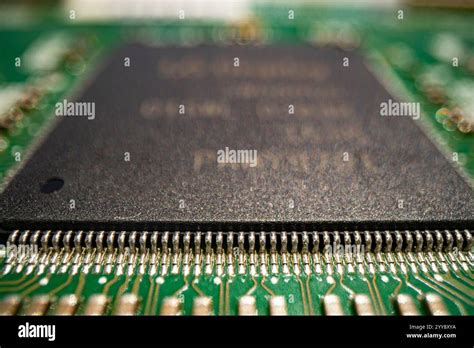 Motherboard Digital Chip Motherboard Close Up Motherboard Electrons