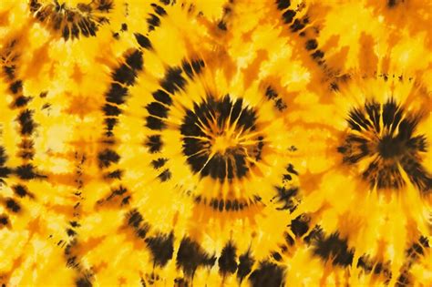 Premium Photo Seamless Tiedye Pattern Of Yellow And Black Color On