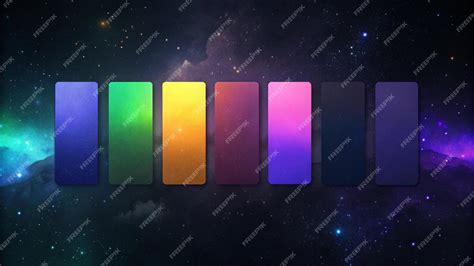 Gradient Color Set With Rectangle Color Palate Color Codes Rgb Hex Html