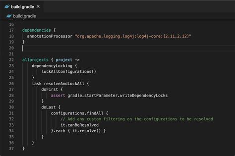 improved security testing for git based gradle projects using lockfile