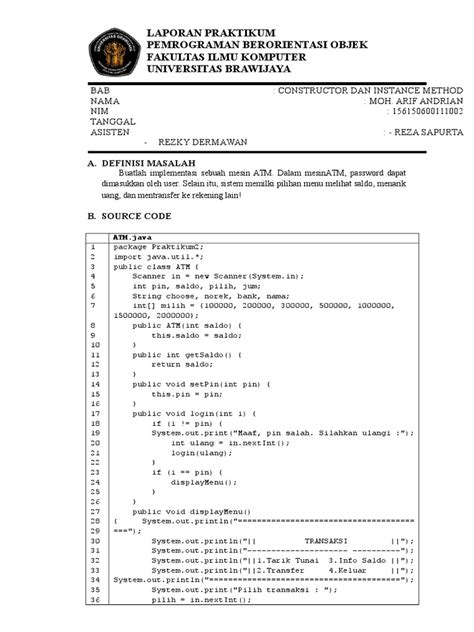 Bab2 Moh Arif Andrian 156150600111002 Pdf