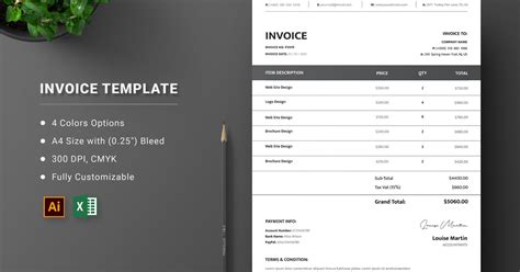 Invoice Excel Auto Calculation Features Print Templates Ft Invoices