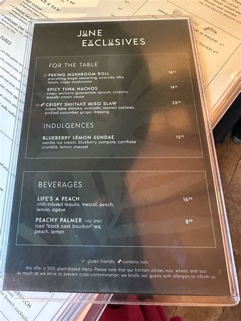 Menu At Planta Restaurant New York City