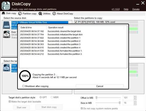 Diskcopy Copier Une Partition De Disque Ou Disque Clone