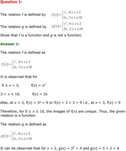 NCERT Solutions For Class Maths Chapter Relations And Functions Miscellaneous Exercise