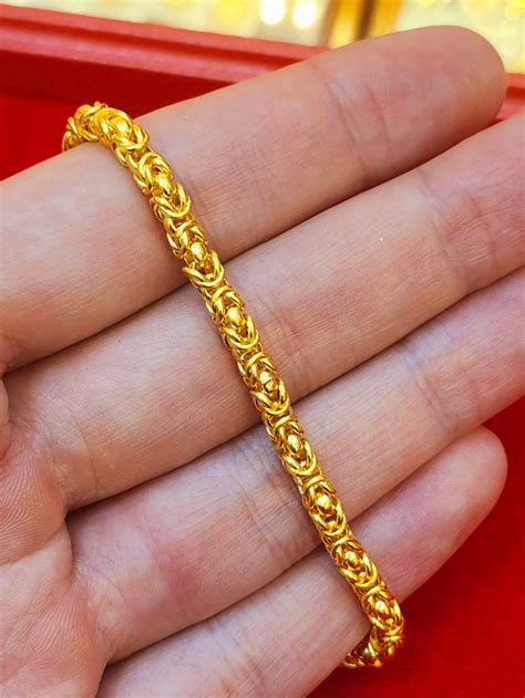 24k Gold Bracelets Thai Gold