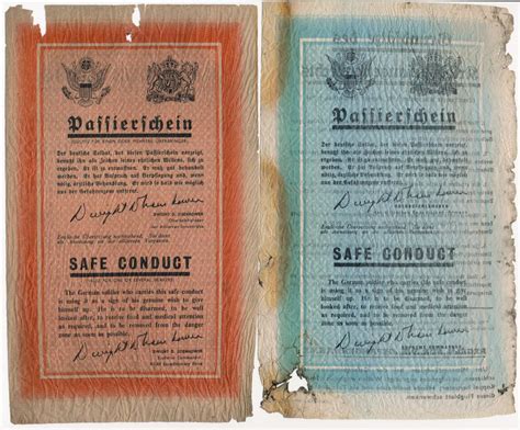 Lot Allied Safe Conduct Leaflets 2
