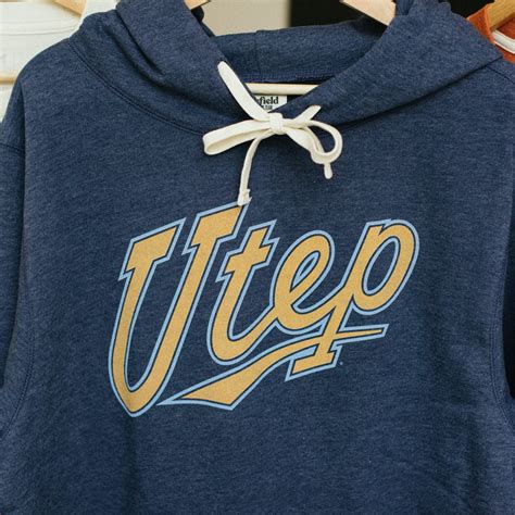 Utep Vintage Script Hoodie Homefield Utep Vintage Script Hoodie Homefield