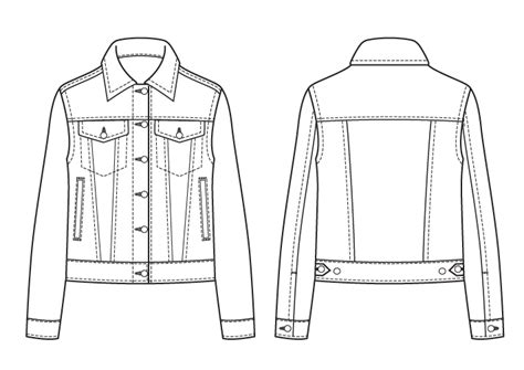 Printable Denim Jacket Pattern Free Pattern And Stencils