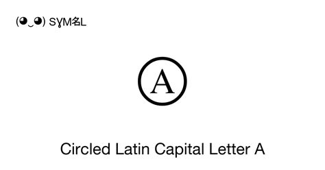 Circled Latin Capital Letter A U 24b6 Symbol Meaning Copy And Paste
