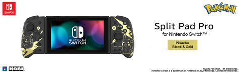 Hori Split Pad Pro Pikachu Black And Gold For Nintendo Switch Amazon