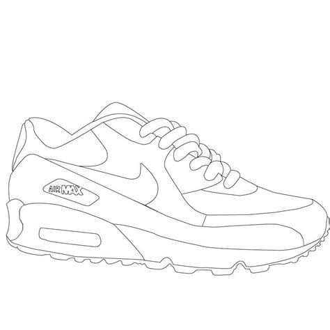 Nike Air Max 90 Drawing At Getdrawings Free Download