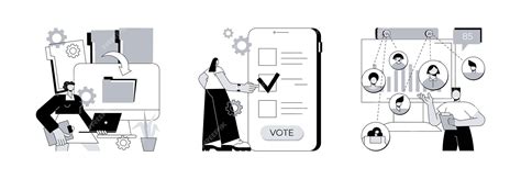 Premium Vector Digitalization Abstract Concept Vector Illustrations