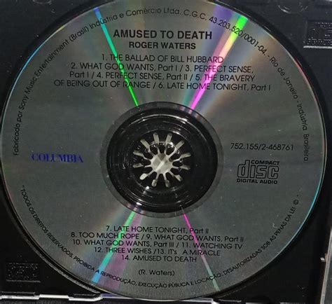 Cd Roger Waters Amused To Death