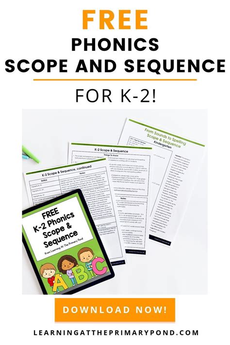 Freebie Phonics Scope And Sequence Artofit