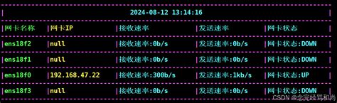 linux实时监测所有网卡速率 linux查看网卡实时速率 csdn博客
