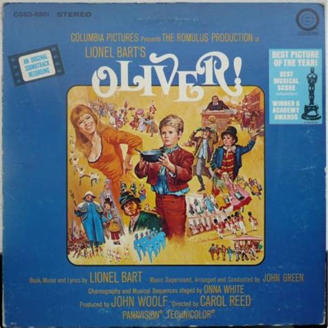 Lionel Bart Oliver An Original Soundtrack Recording Lp Brass