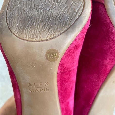 Alex Marie Heels Red Size 75 Suede Upper Sole Is Depop