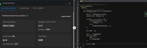 Gfg160 Gfg160 Day22 Hindex Problemsolving Dsa Arrays Komal Bora