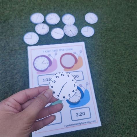 Telling Time Clock Activity Telling Time Printable What Time Etsy